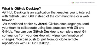 Introduction to git and Github | PPTX
