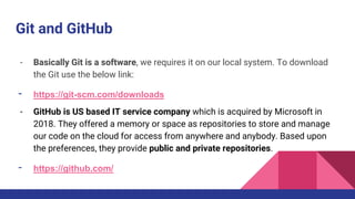 Introduction to git & github | PPTX