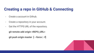 Introduction to git & github | PPTX
