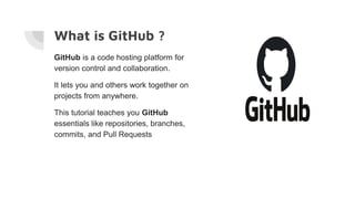 Version Control with Git and GitHub Tools | PPTX