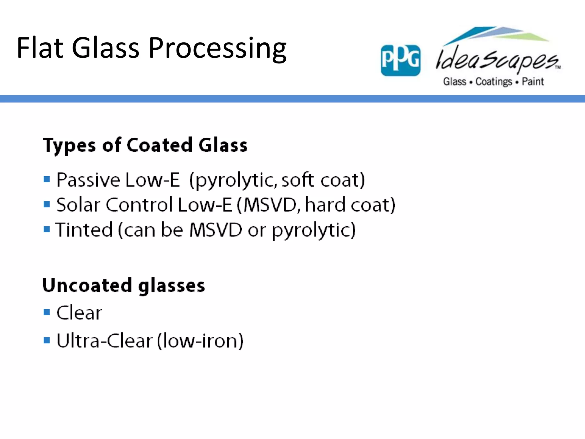 Introduction to glass - Part Two | PPTX