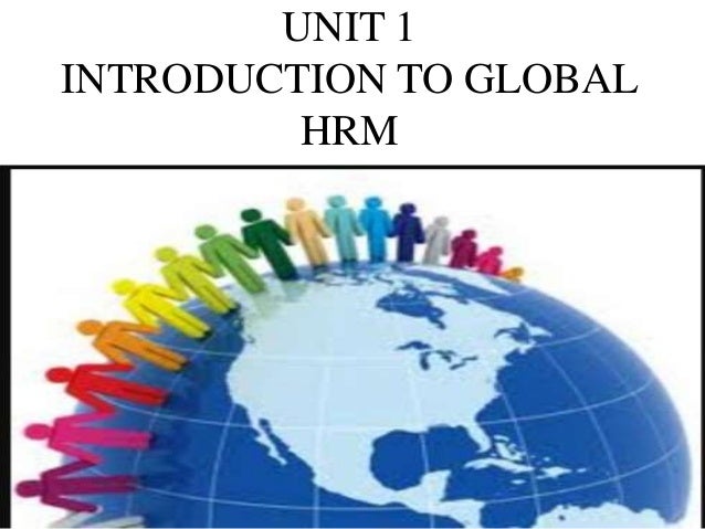 Introduction to global hrm