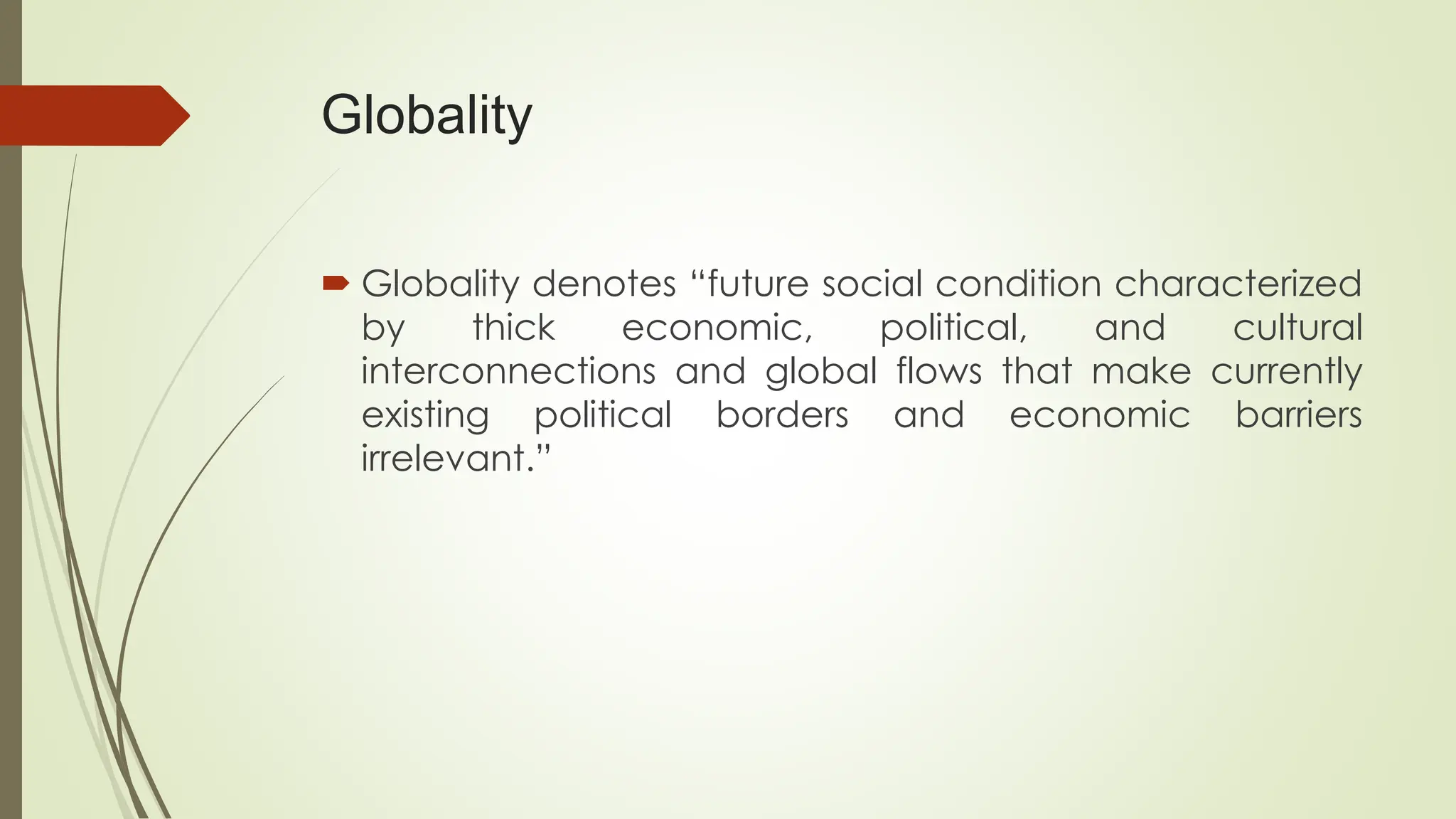 Introduction to Globalization that covers dimensions and elements | PPT