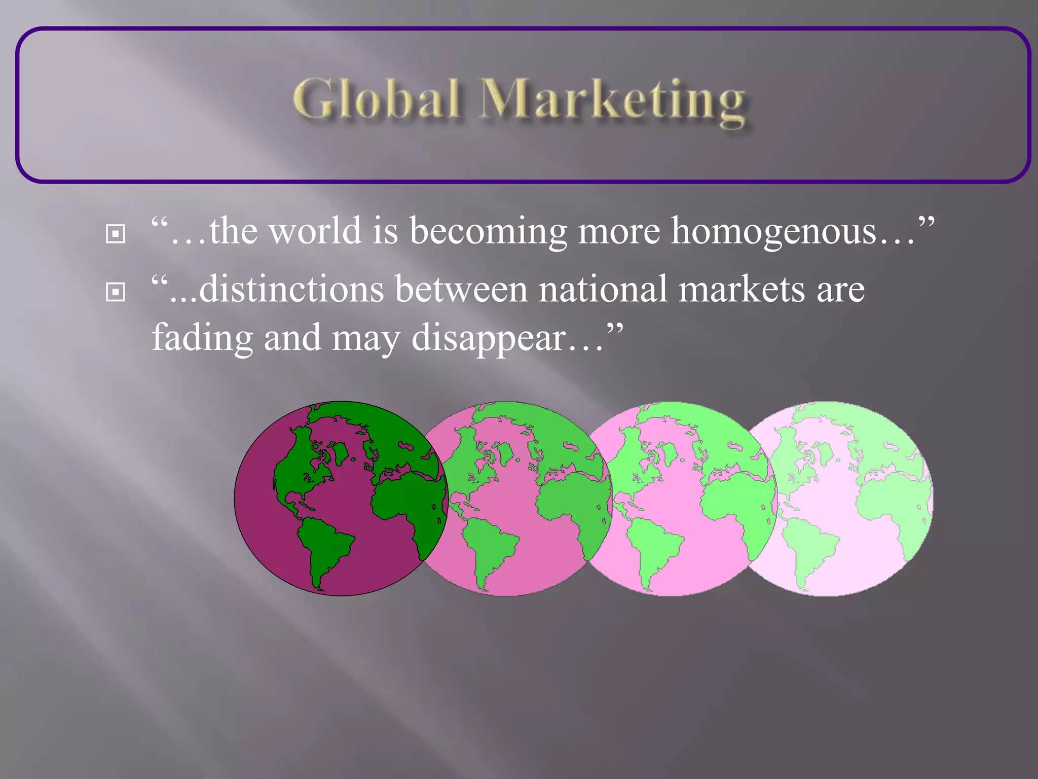 Introduction to global strategic planning and market expansion | PPTX