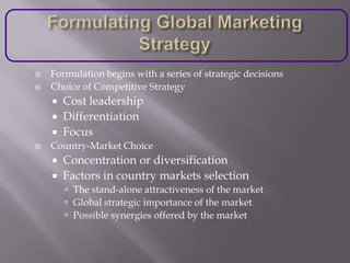 Introduction to global strategic planning and market expansion | PPTX