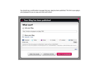 Introduction to glogs | PPT
