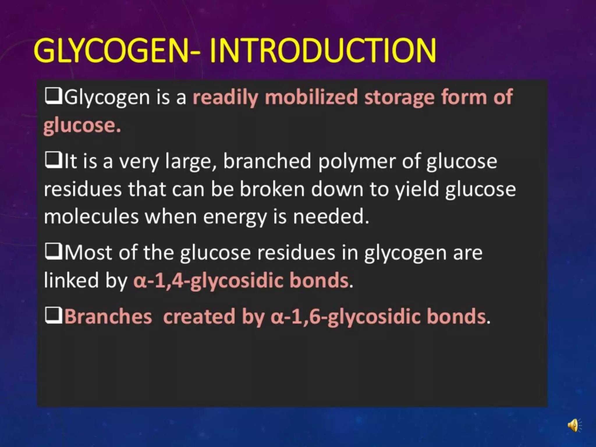 Introduction to glycogen | PPSX