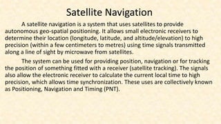 Introduction to GNSS presentation to be upload | PPTX