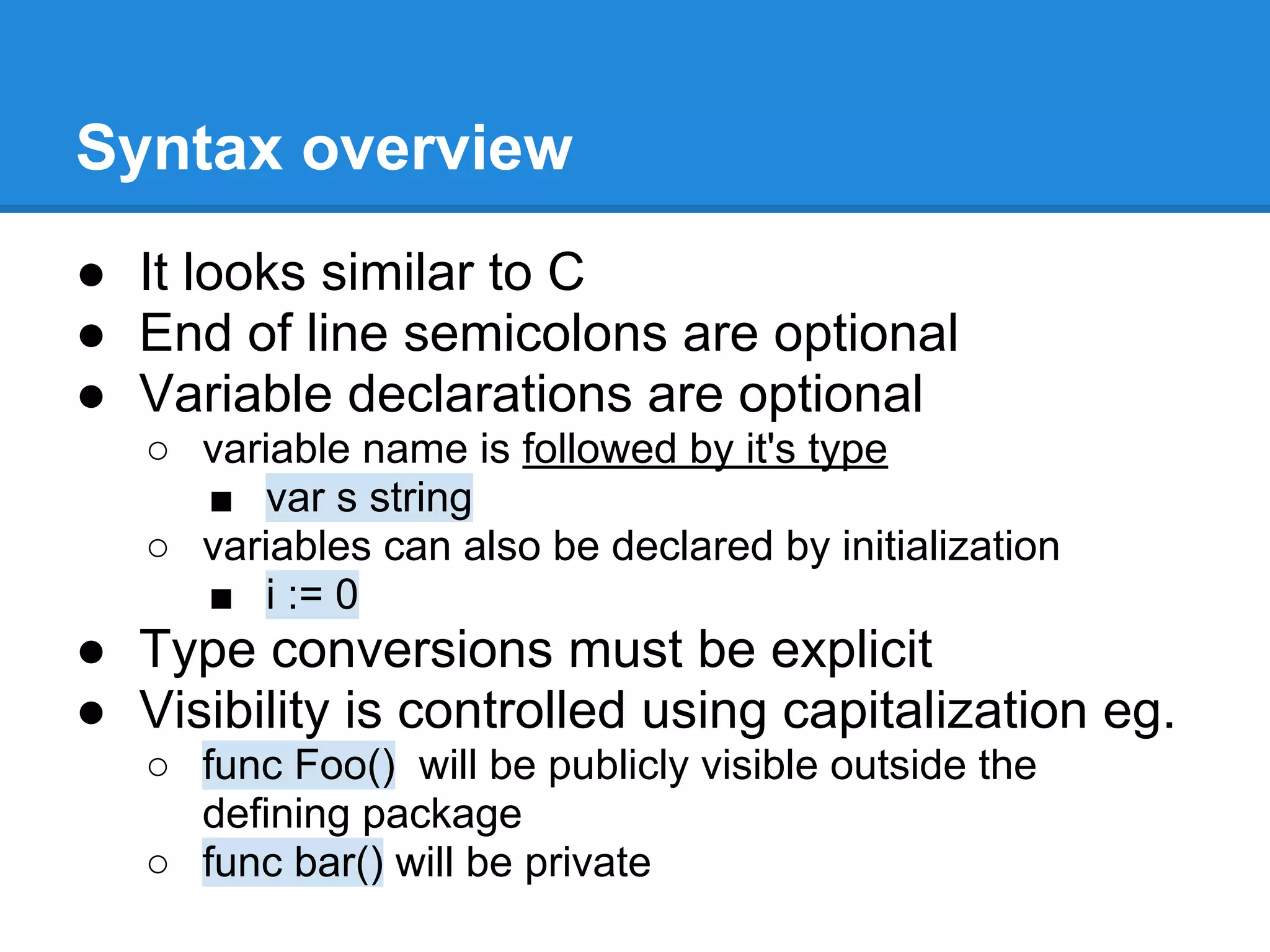 Introduction to Go programming language | PDF