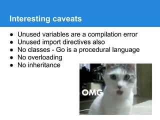 Introduction to Go programming language | PDF | Programming Languages ...