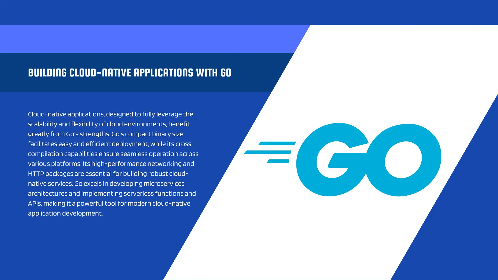 Introduction to Go in Cloud Computing by startelelogic | PPT
