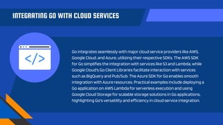 Introduction to Go in Cloud Computing by startelelogic | PPT