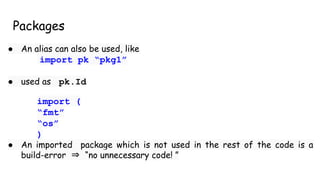 Introduction to golang | PPT