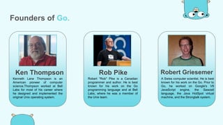 Introduction to go lang | PPTX