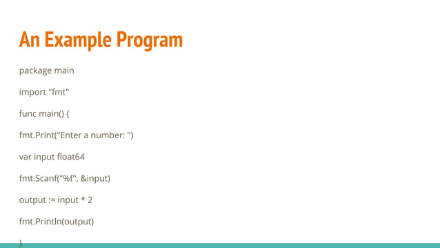 Introduction to go language programming | PDF | Programming Languages ...