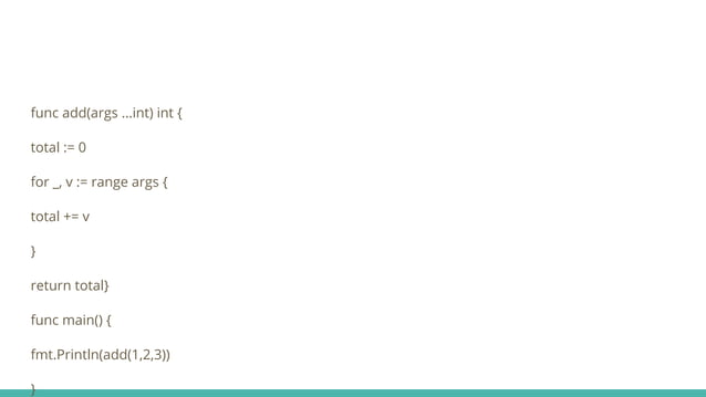 Introduction to go language programming | PPT