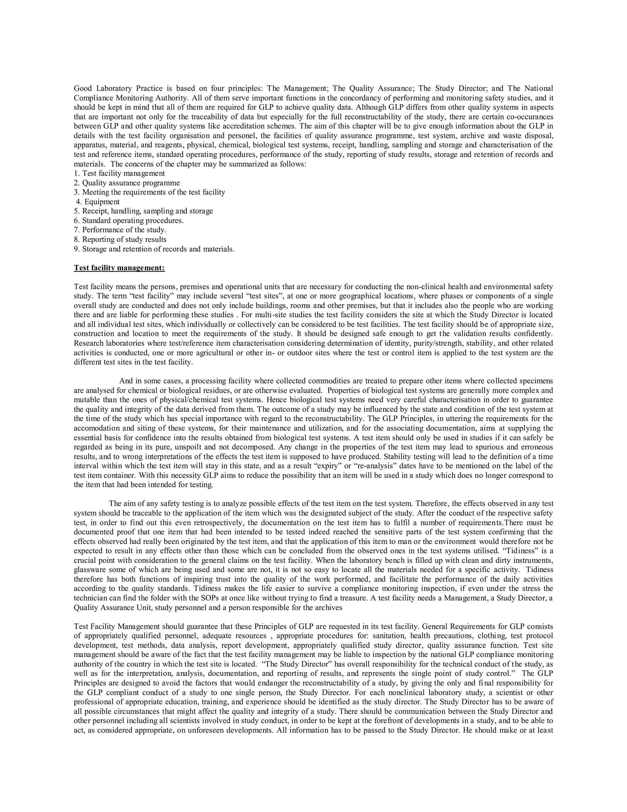 Introduction to good laboratory practices | PDF