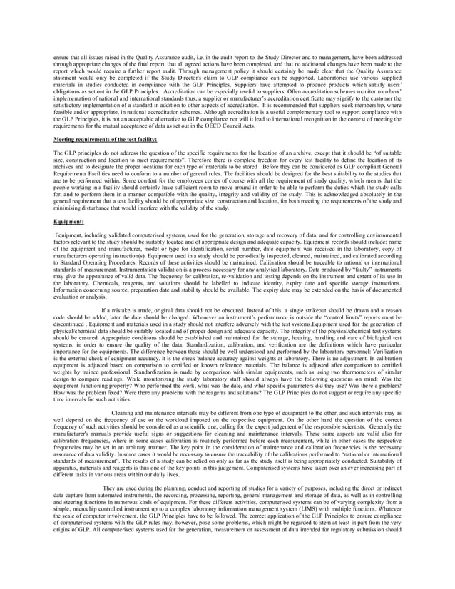 Introduction to good laboratory practices | PDF