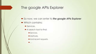 Introduction to Google API | PPTX