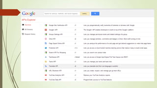 Introduction to Google API | PPTX
