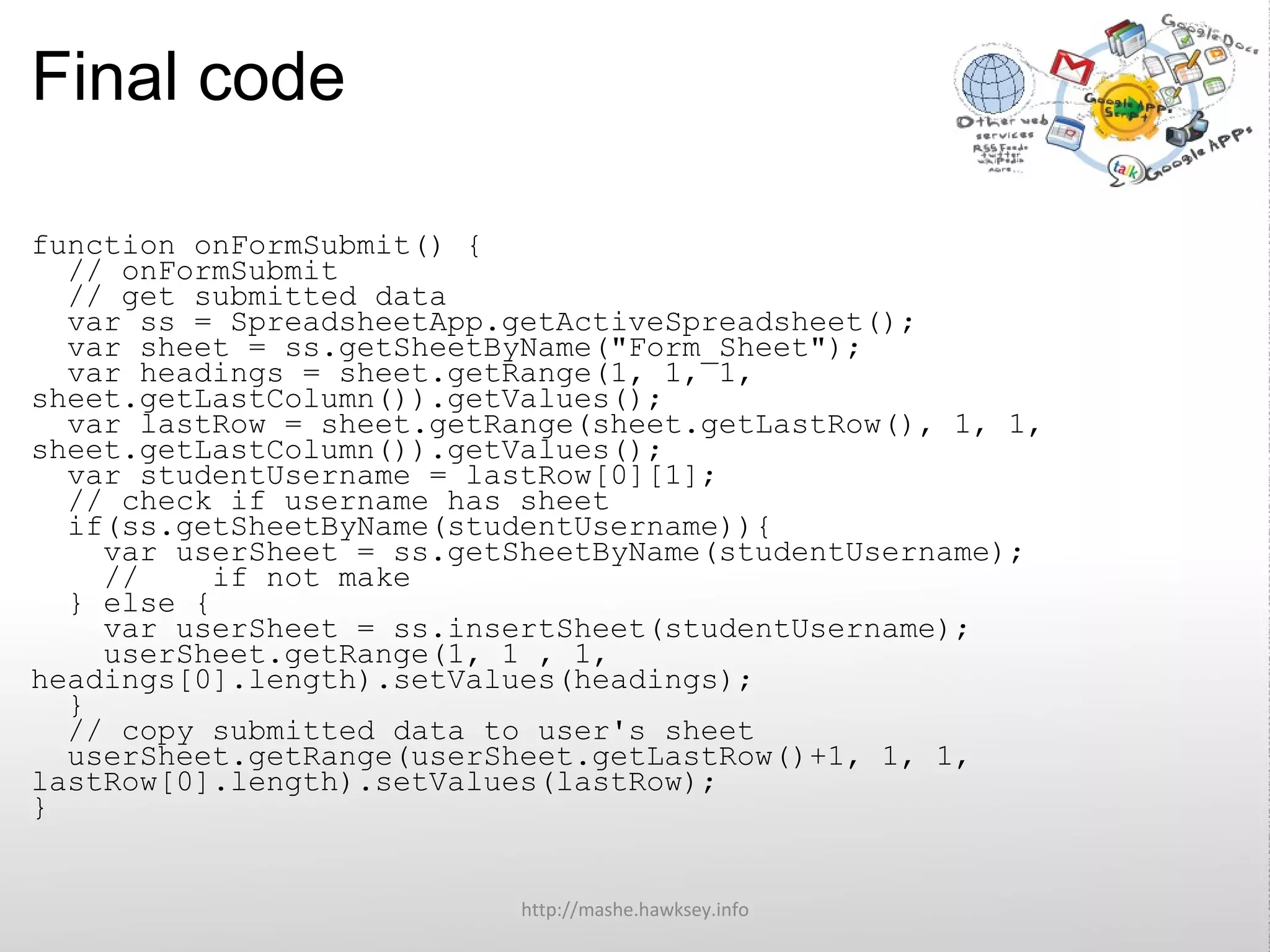 Introduction to Google Apps Script | PPT