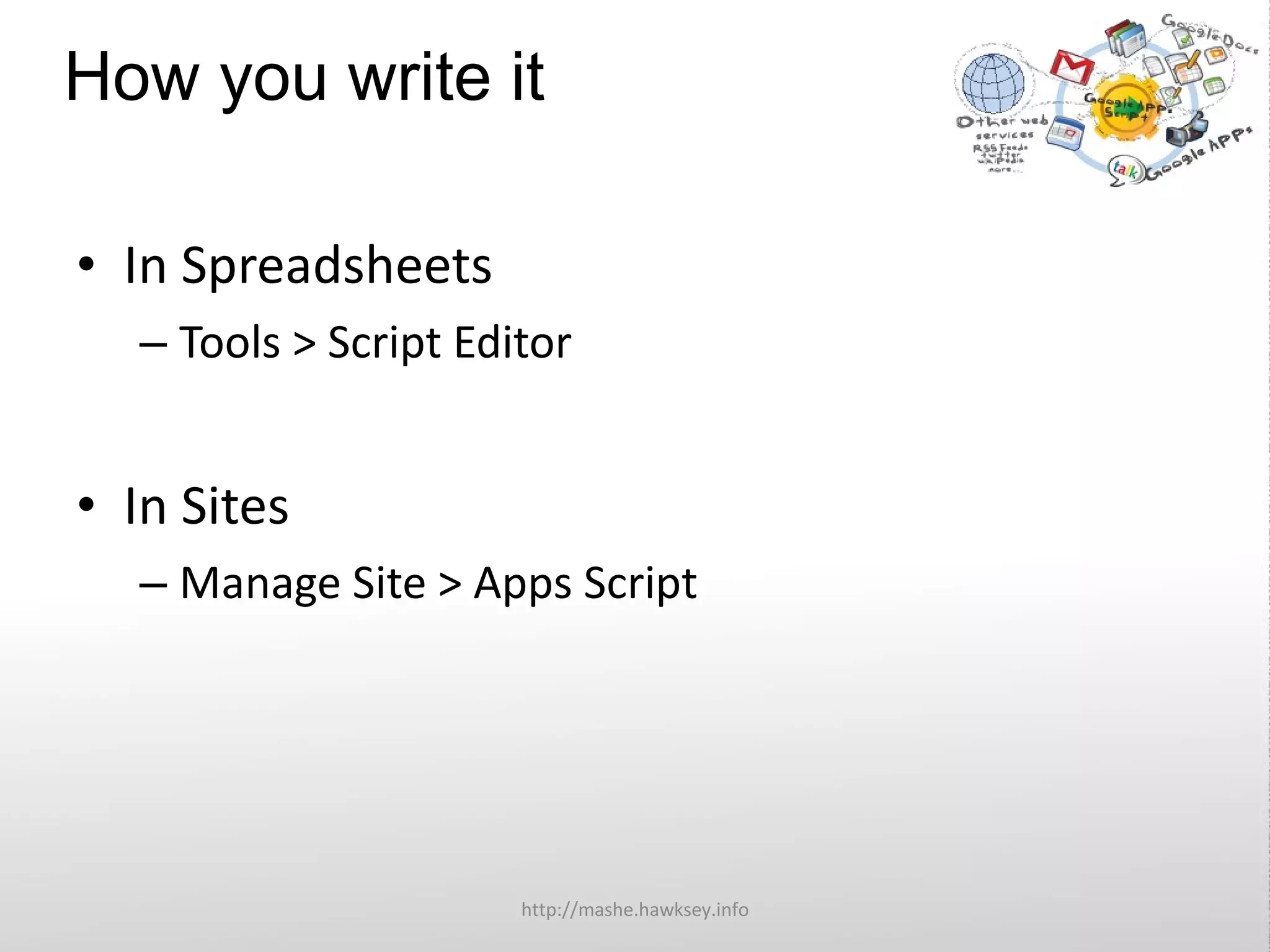 Introduction to Google Apps Script | PPT