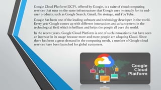 Introduction to google cloud platform | PPT