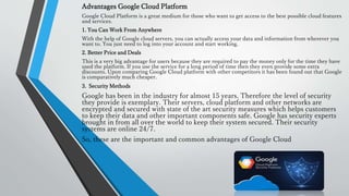 Introduction to google cloud platform | PPT