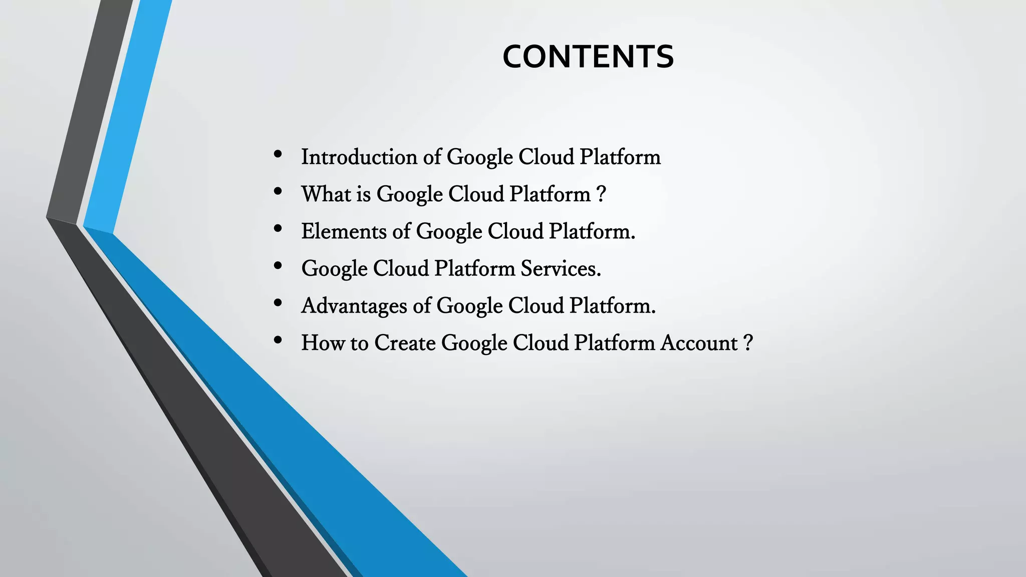 Introduction to google cloud platform | PPTX
