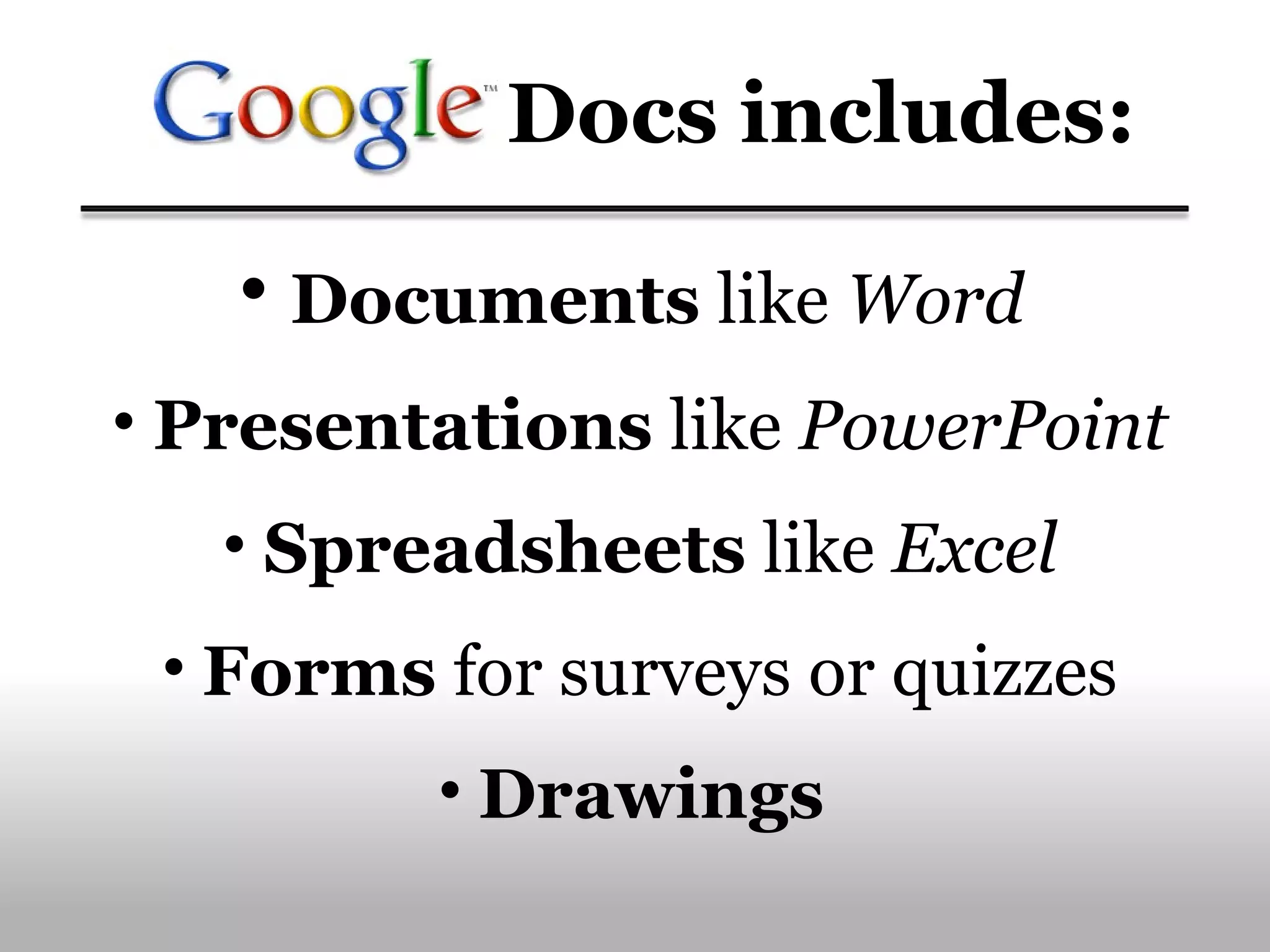 Introduction to Google Docs | PPT