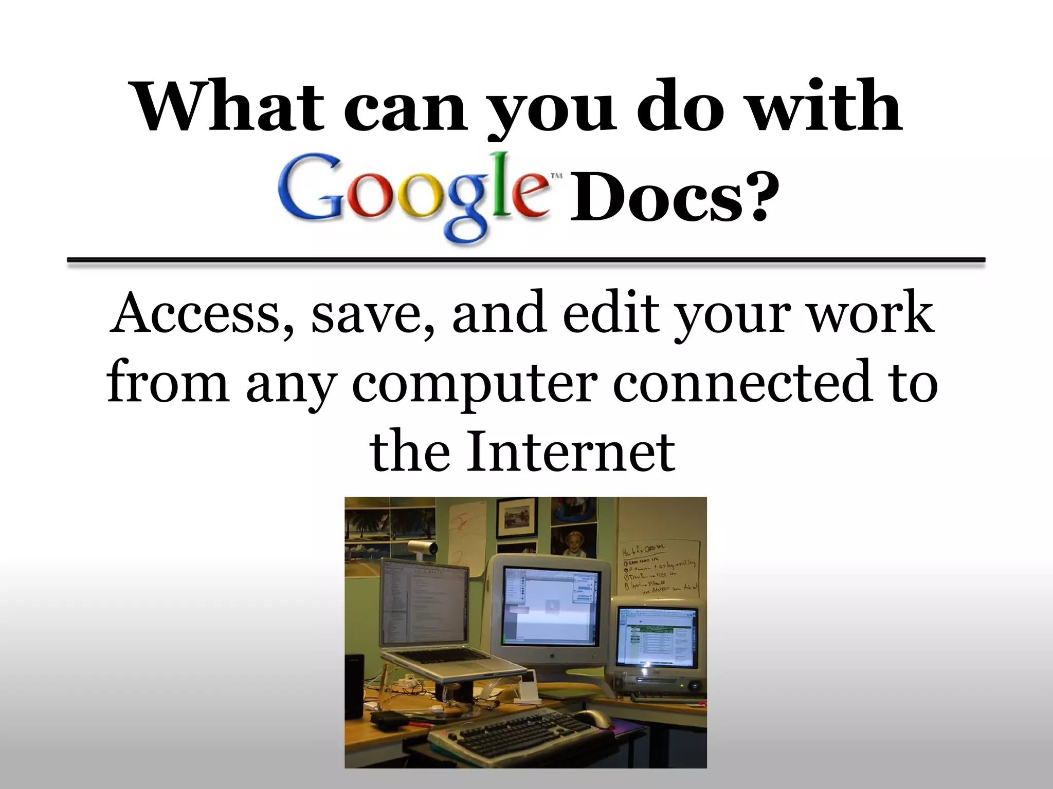 Introduction to Google Docs | PPT