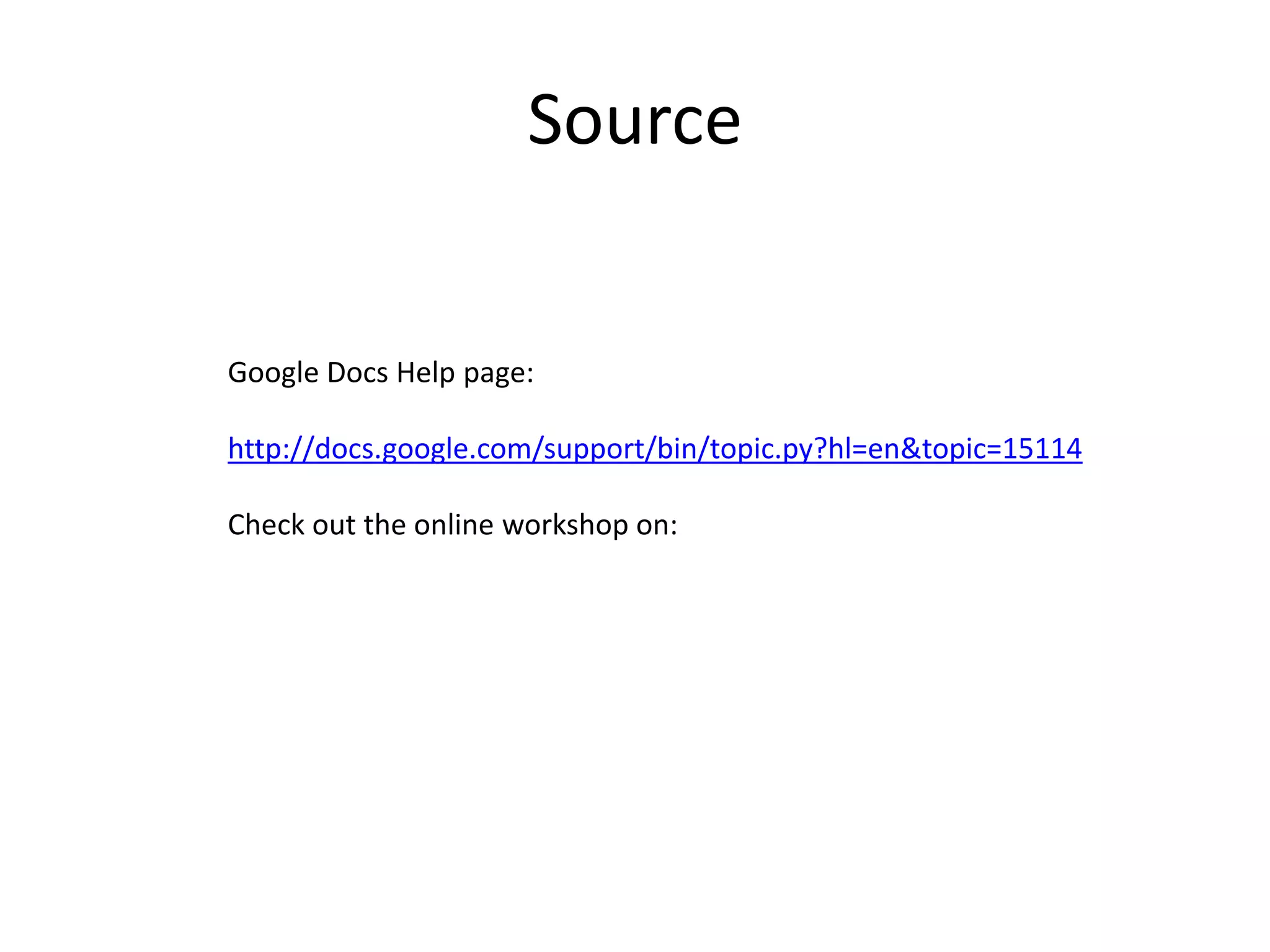Introduction to google docs1 | PPTX