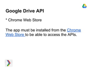 Introduction to Google Drive API | PPT