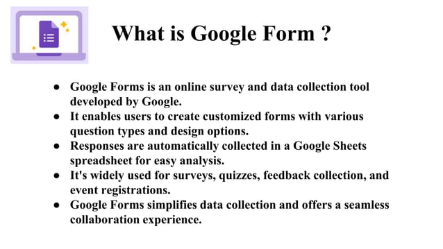 Introduction to Google Form & Google Sheets.pptx | Internet | Computing