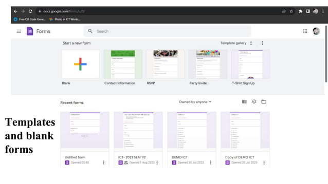 Introduction to Google Form & Google Sheets.pptx | Internet | Computing