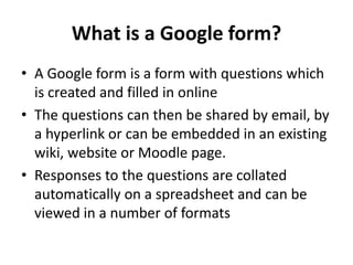 Introduction to Google Forms | PPTX