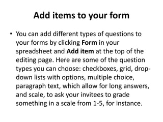 Introduction to Google Forms | PPTX