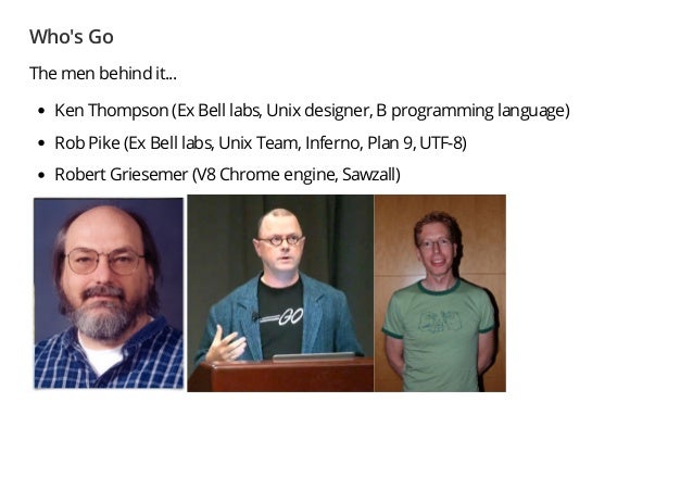 Introduction to Google's Go programming language Introduction to Google's Go programming language