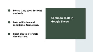 Introducing google sheets and how to use it | PPTX