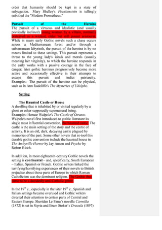 Introduction to gothic | PDF