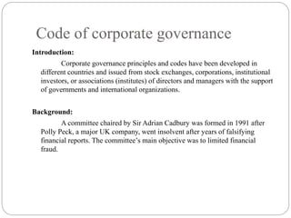 Introduction to governance | PPTX