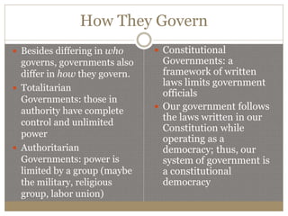 Introduction to government | PPT