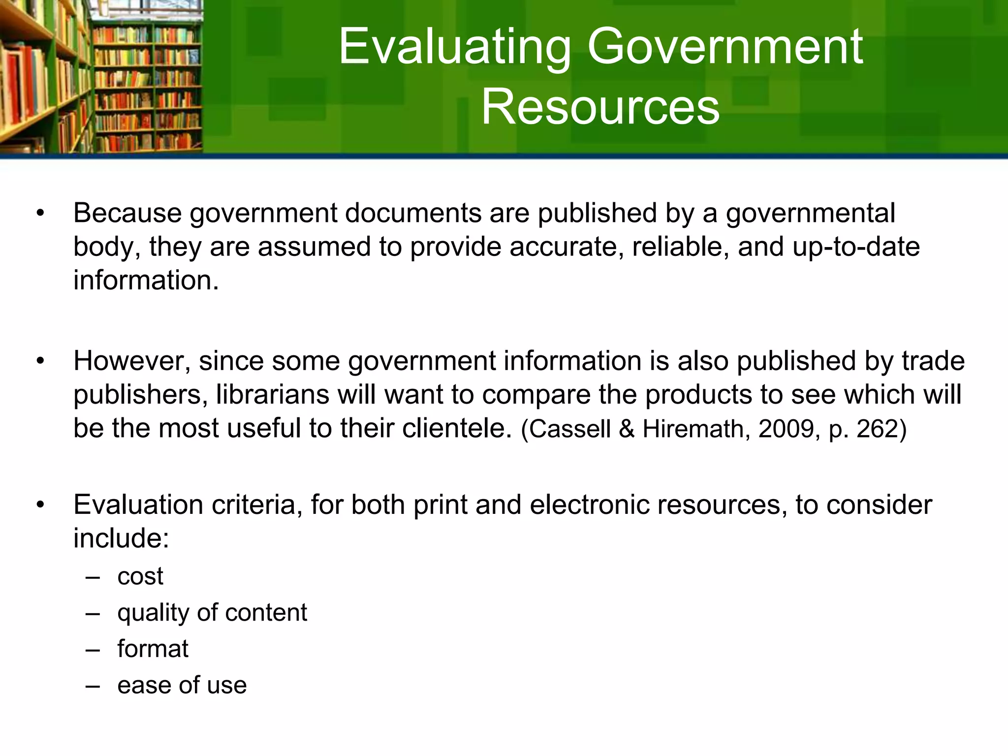 Introduction to government documents | PPTX