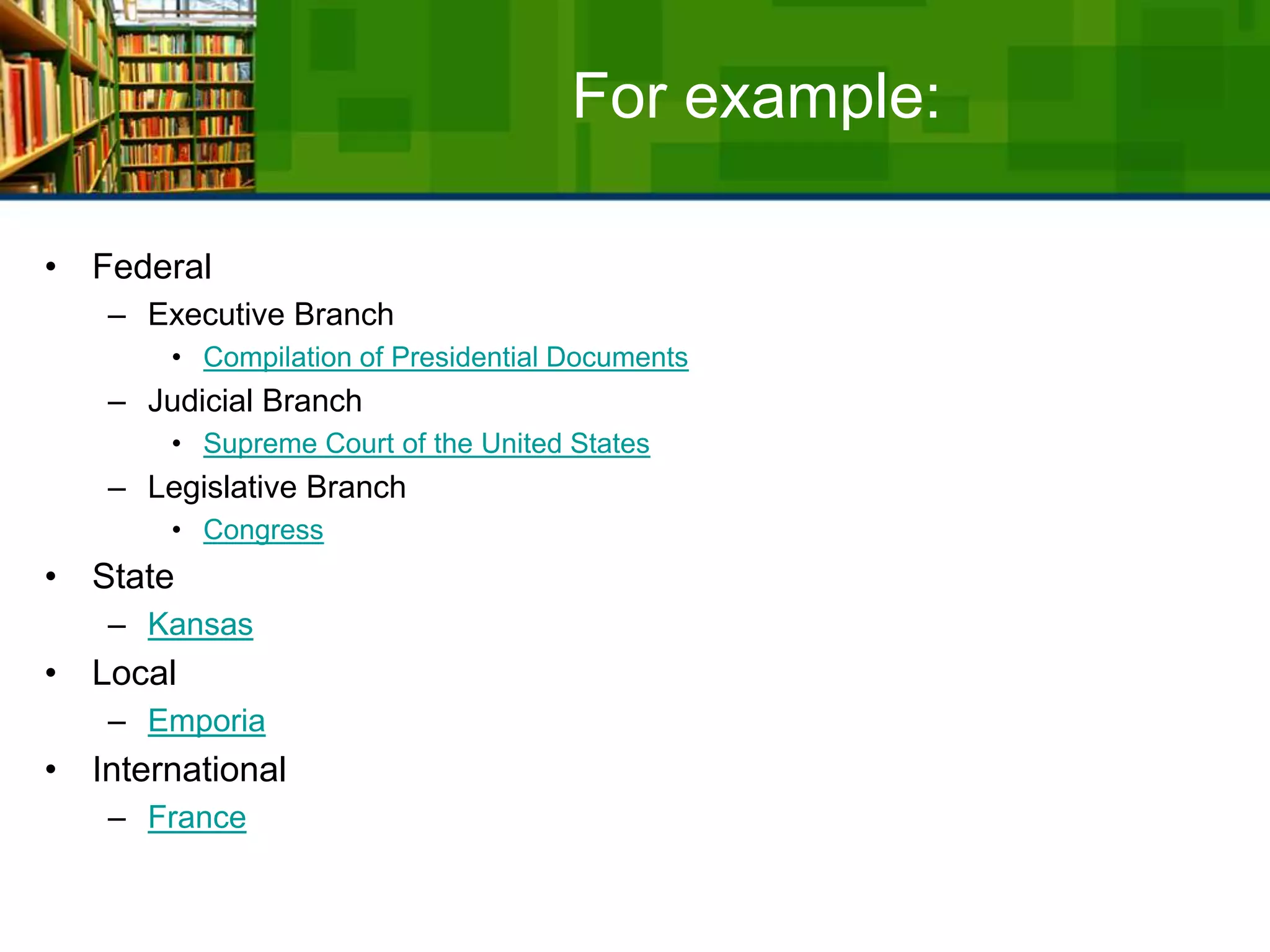 Introduction to government documents | PPTX