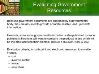 Introduction to government documents | PPTX