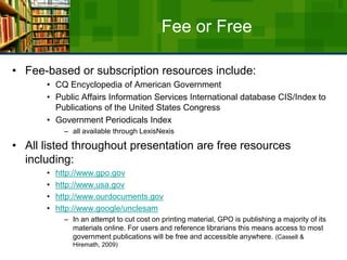 Introduction to government documents | PPTX