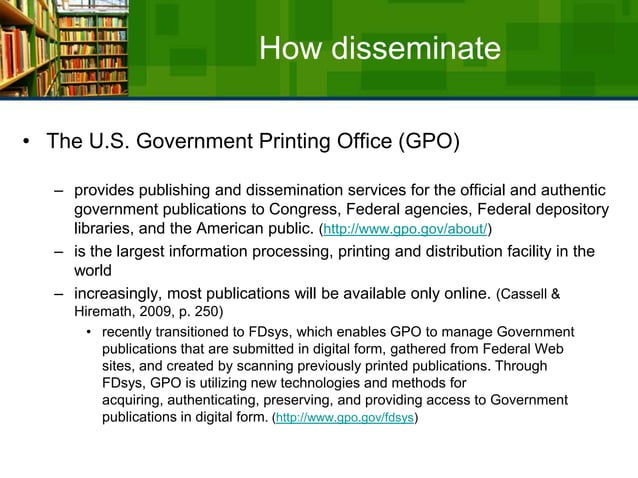 Introduction to government documents | PPT