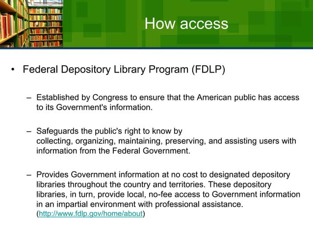 Introduction to government documents | PPT