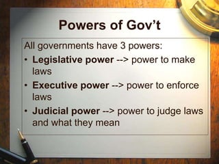 Introduction to Government | PPT