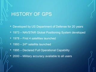 Introduction to gps | PPTX